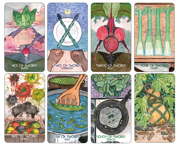 Currently on Kickstarter: The Magic Pantry Tarot - Tarot Cake