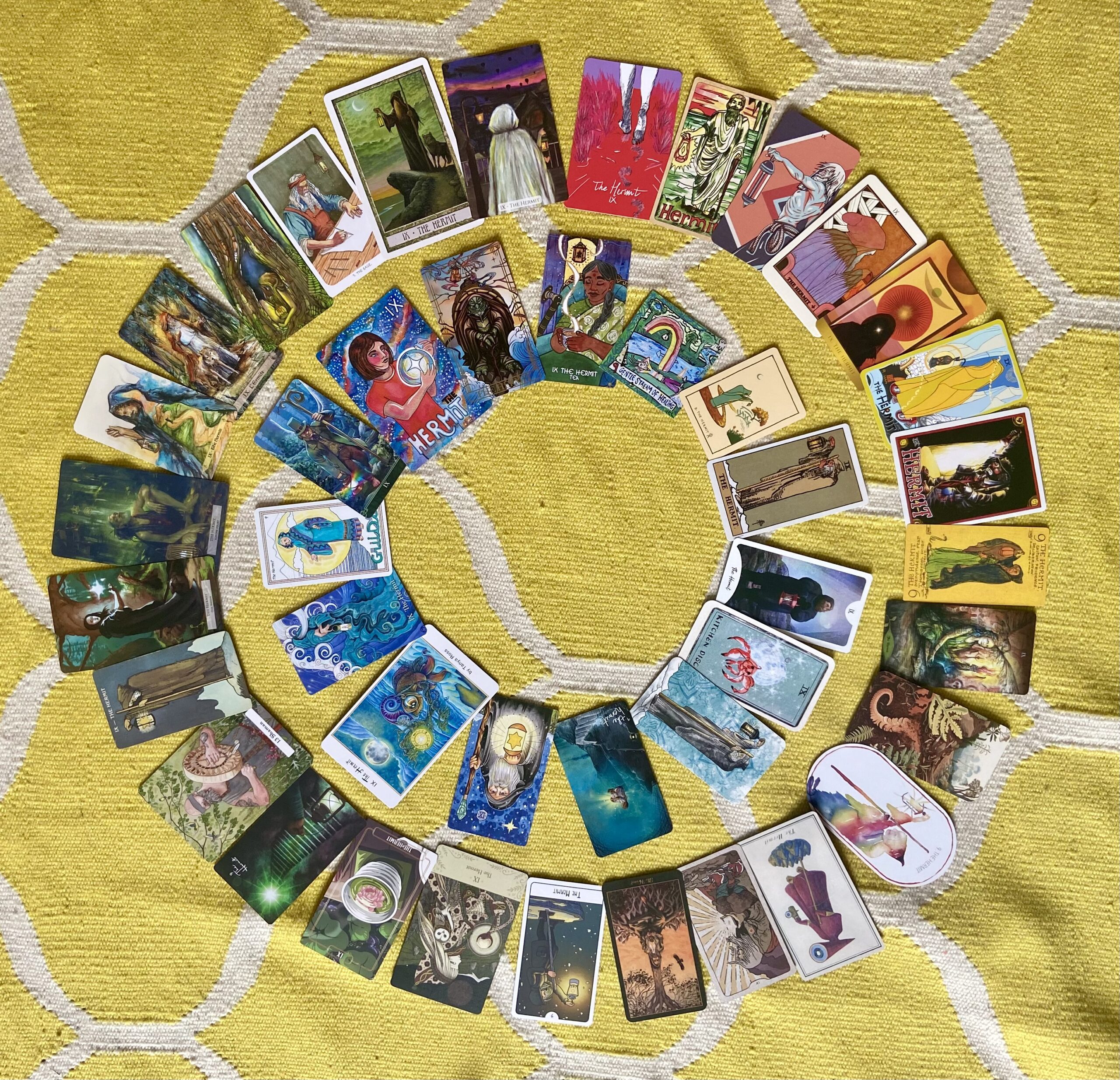 Tarot Card Meanings: The Hermit - Tarot Cake